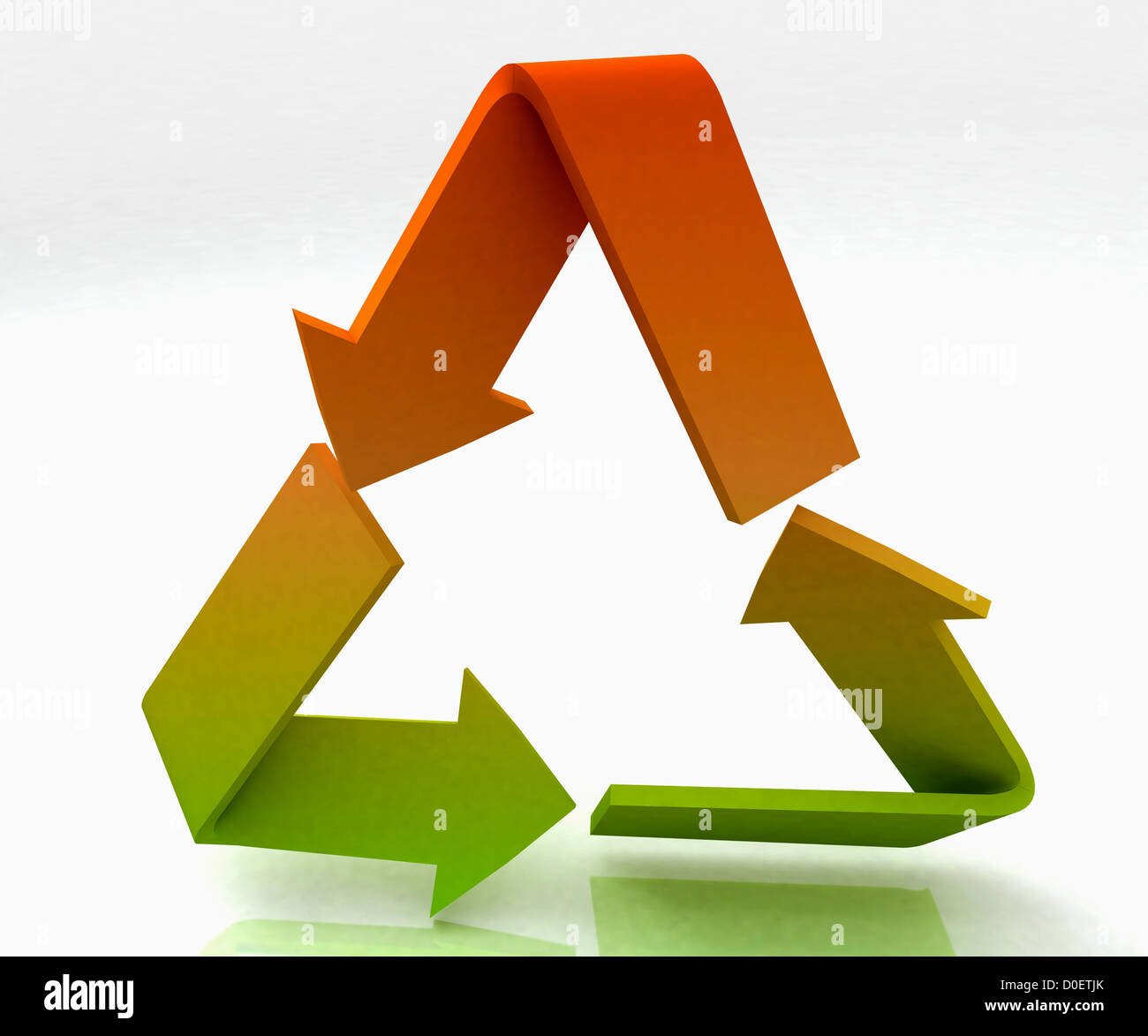 Coloured Recycle Symbol Showing Recycling And Eco Friendly Stock Photo ...