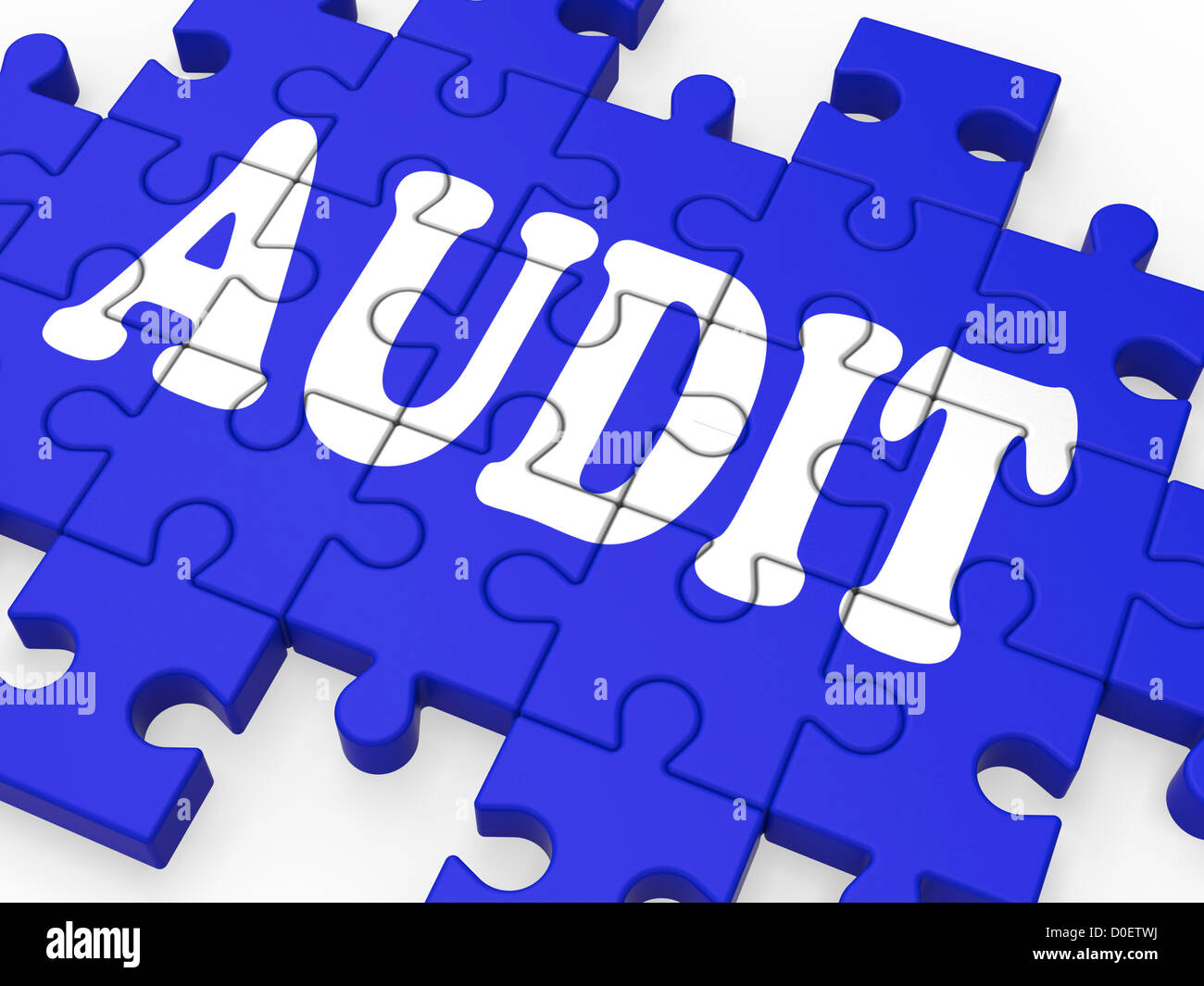 Audit Puzzle Showing Auditor Inspections And Auditing Stock Photo - Alamy