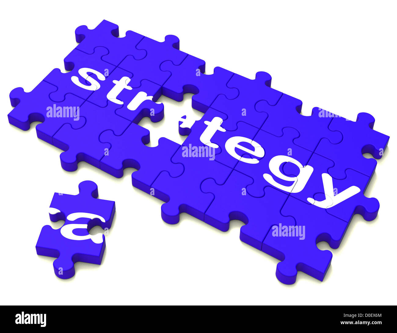 Strategy Sign Showing Planning And Tactics Stock Photo - Alamy