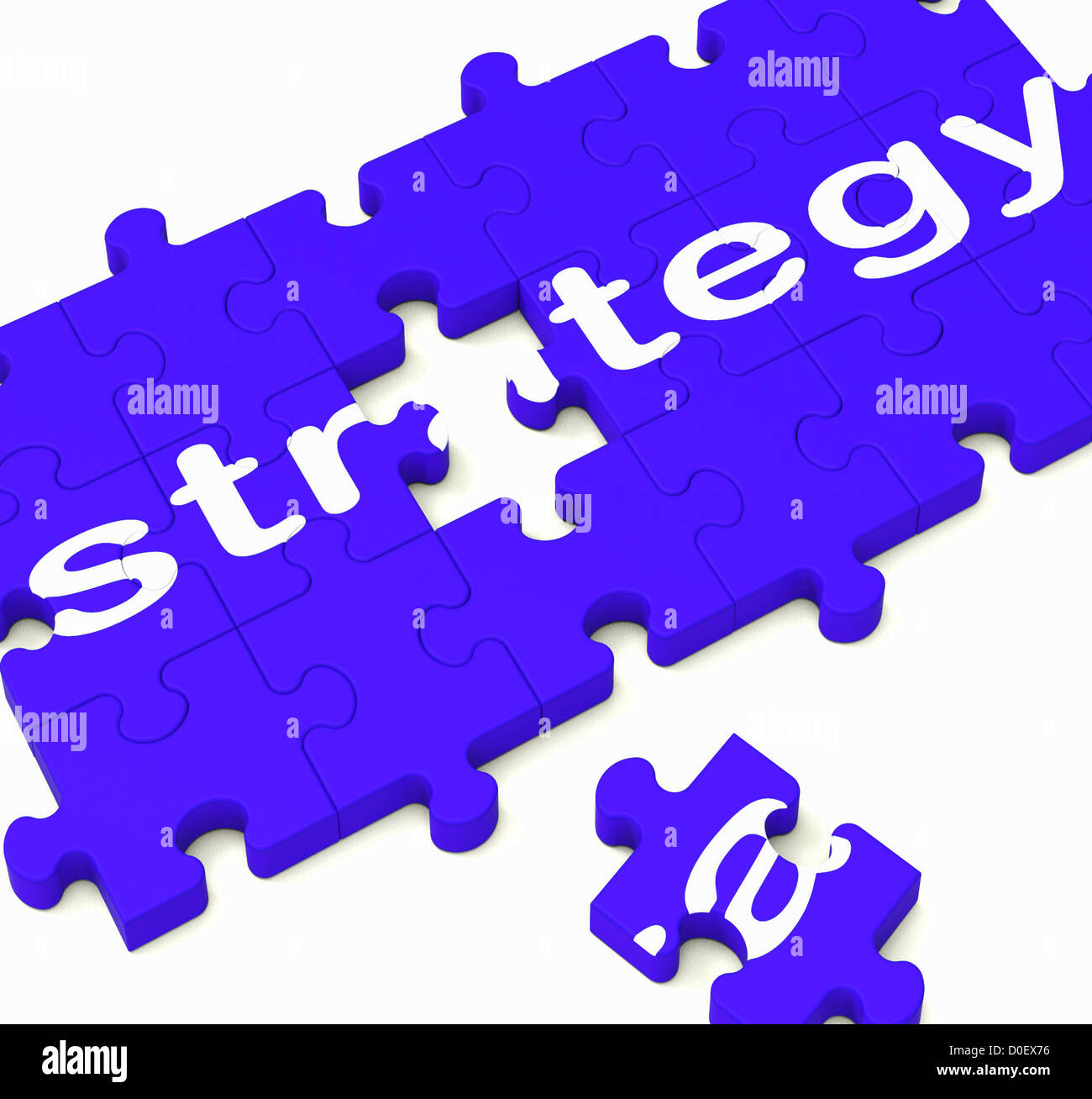 Strategy Sign Showing Planning And Tactics Stock Photo - Alamy