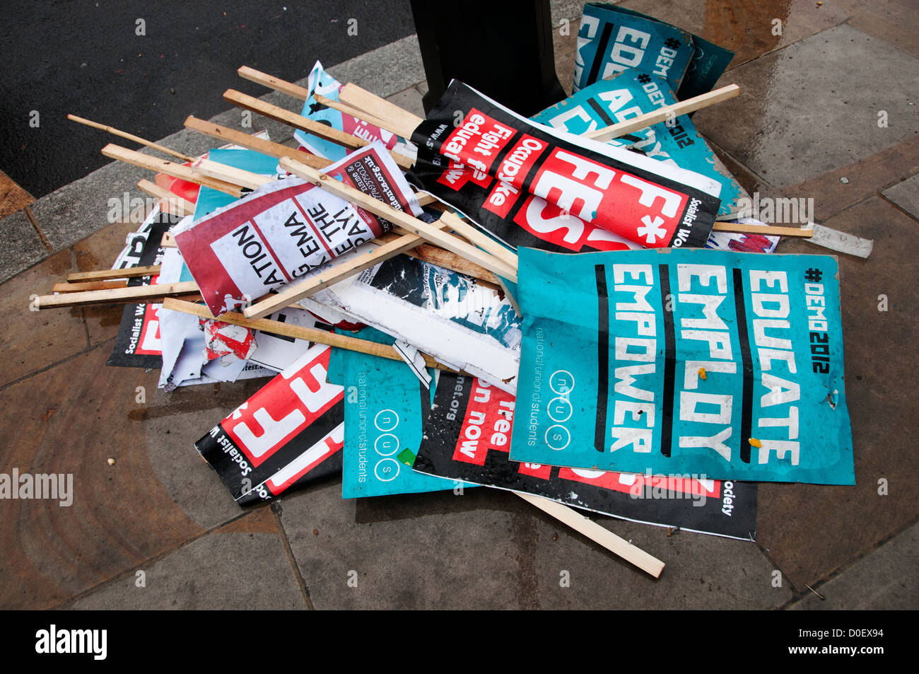 Demonstration against education cuts organized by National Union of ...