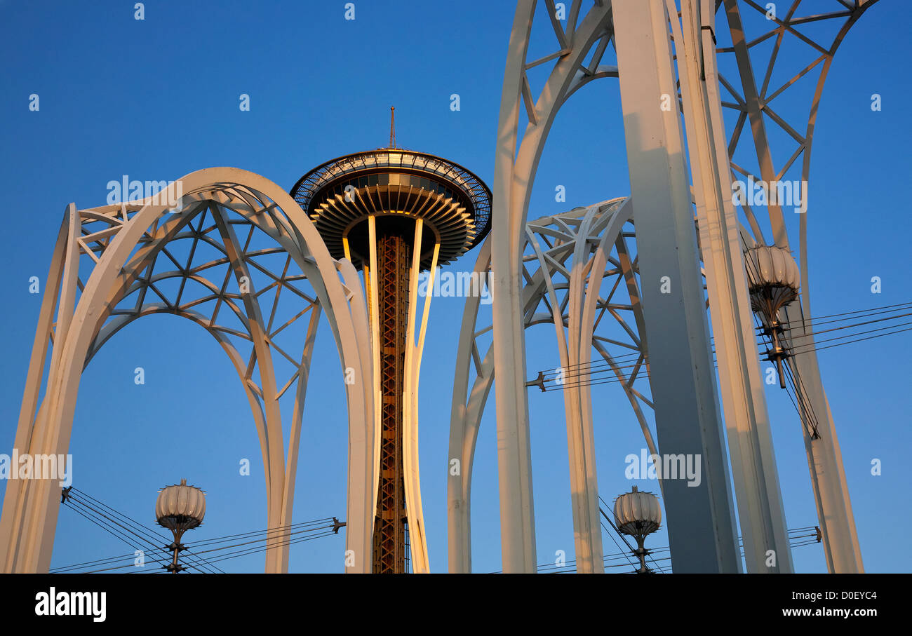 WA07889-00...WASHINGTON - The Space Needle and the Arches at the ...