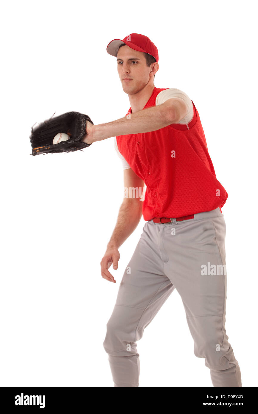 Man baseball athlete catch hi-res stock photography and images - Alamy