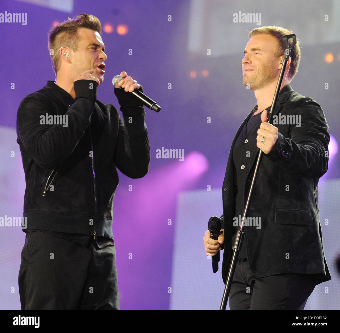 Robbie Williams and Gary Barlow Heroes Concert held at Twickenham ...