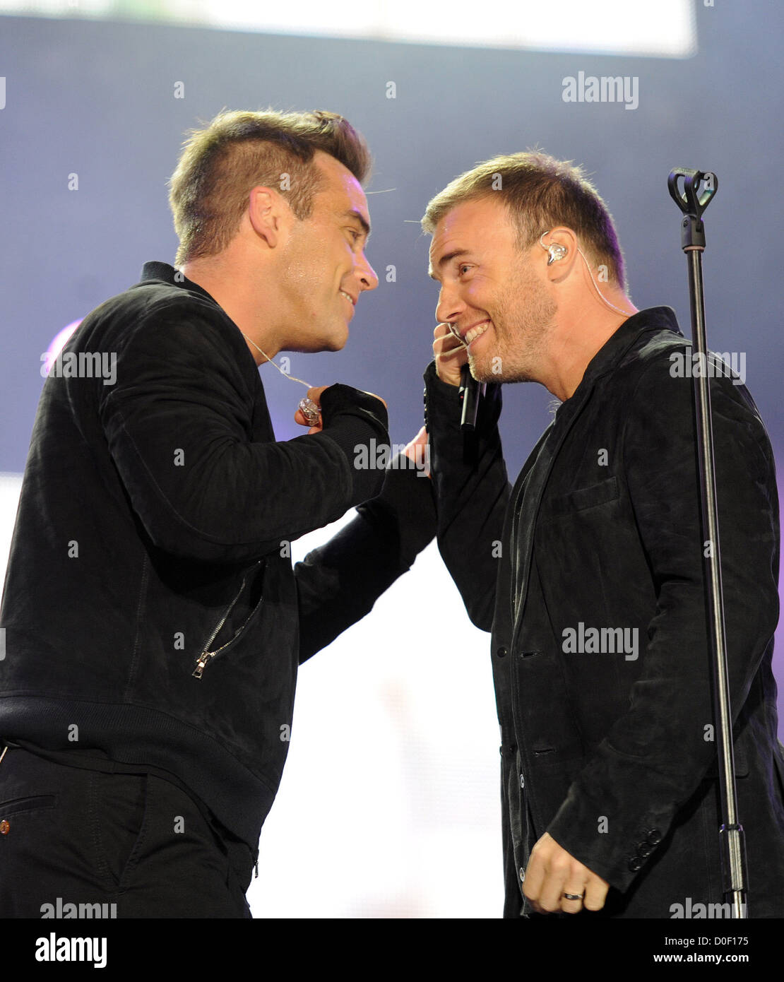 Robbie Williams, Gary Barlow Heroes Concert held at Twickenham Stadium ...