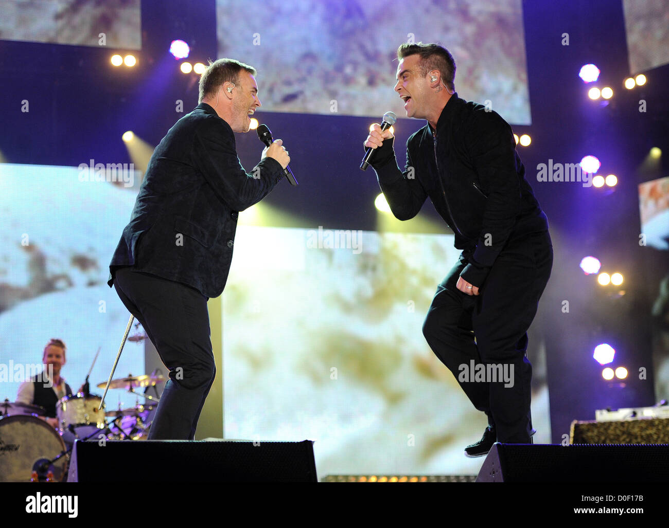 Robbie Williams, Gary Barlow Heroes Concert held at Twickenham Stadium ...