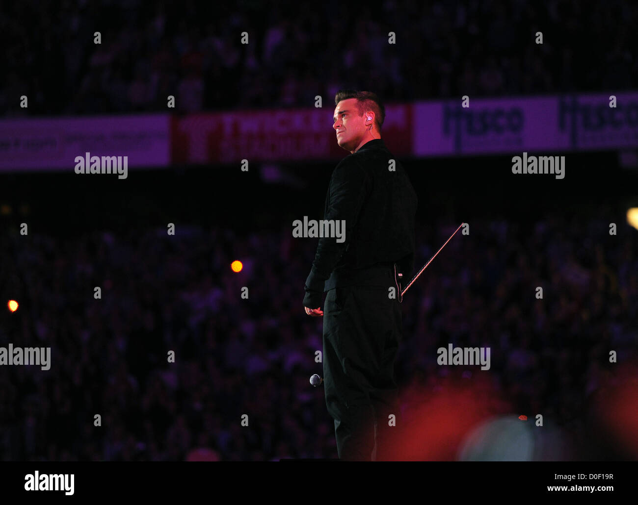 Robbie Williams Heroes Concert held at Twickenham Stadium. London ...