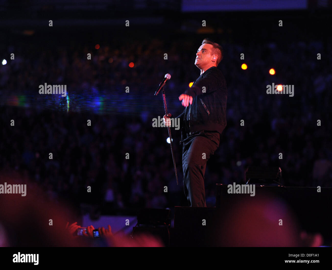 Robbie Williams Heroes Concert held at Twickenham Stadium. London ...