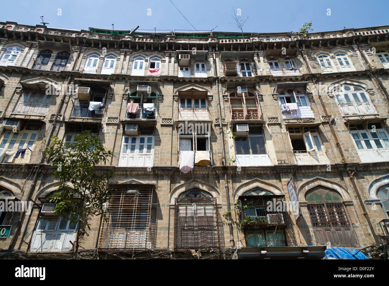 Typical House Facade in Mumbai, India Stock Photo - Alamy