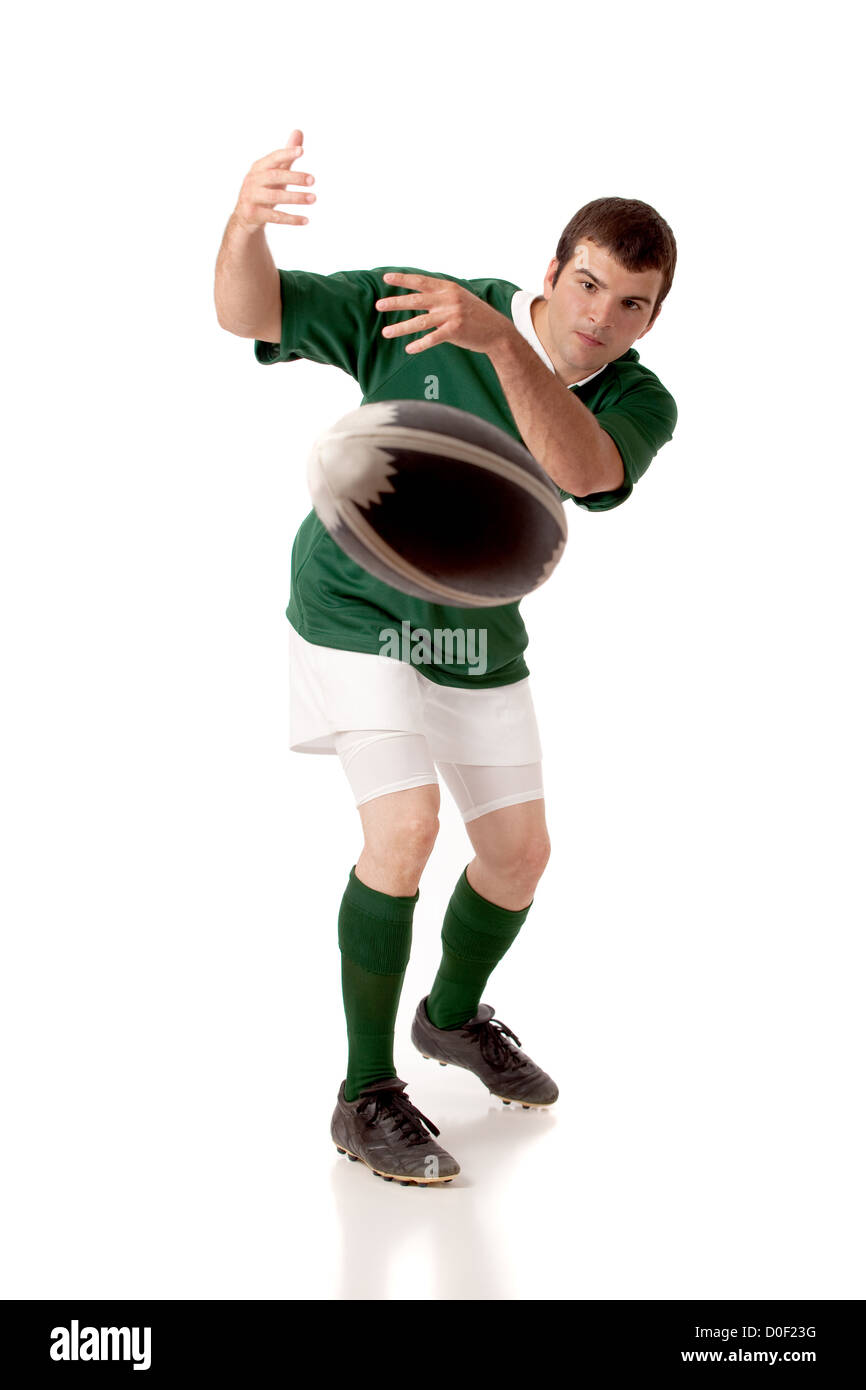 Rugby player passing ball man hi-res stock photography and images - Alamy