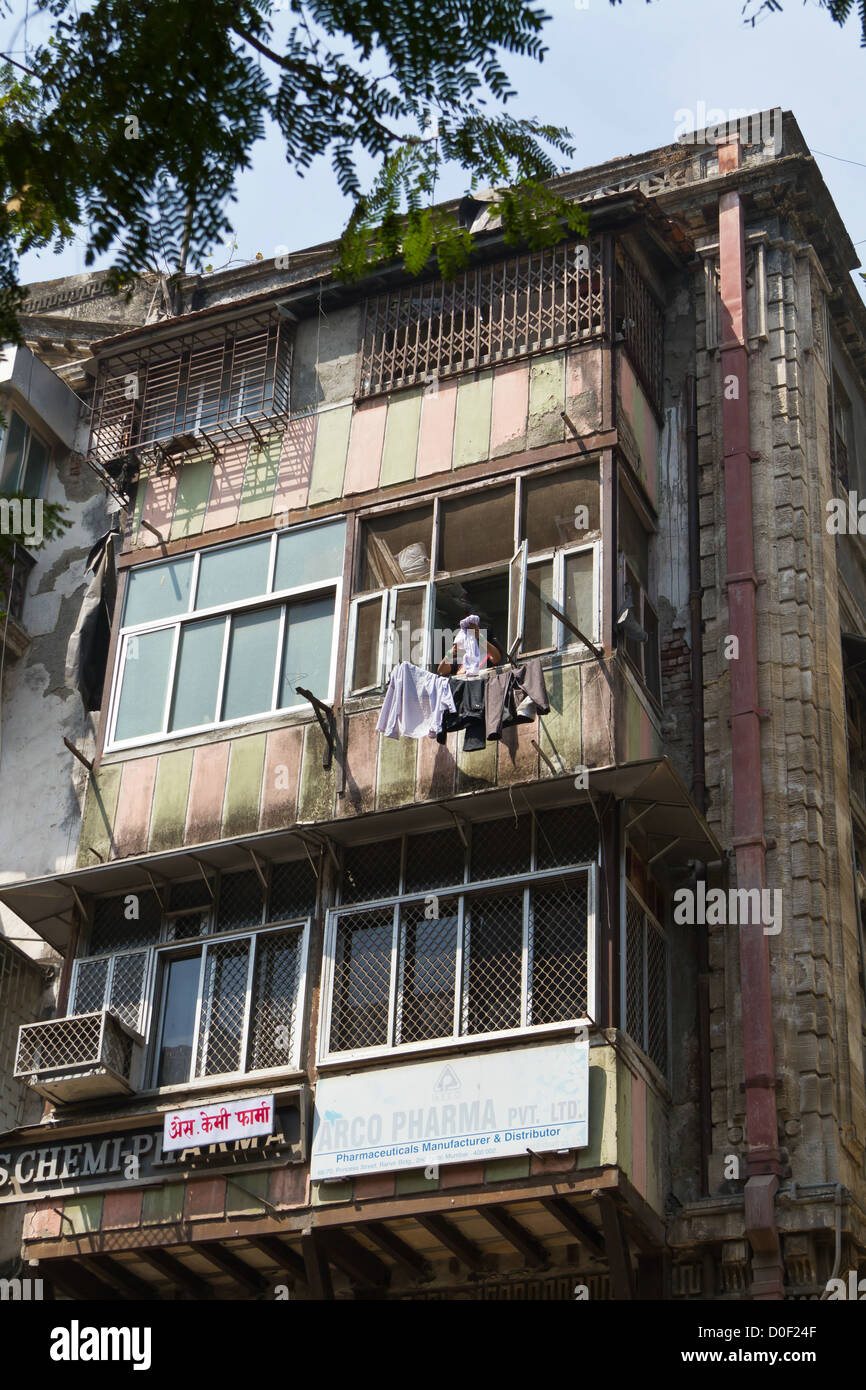 Typical House Facade in Mumbai, India Stock Photo - Alamy