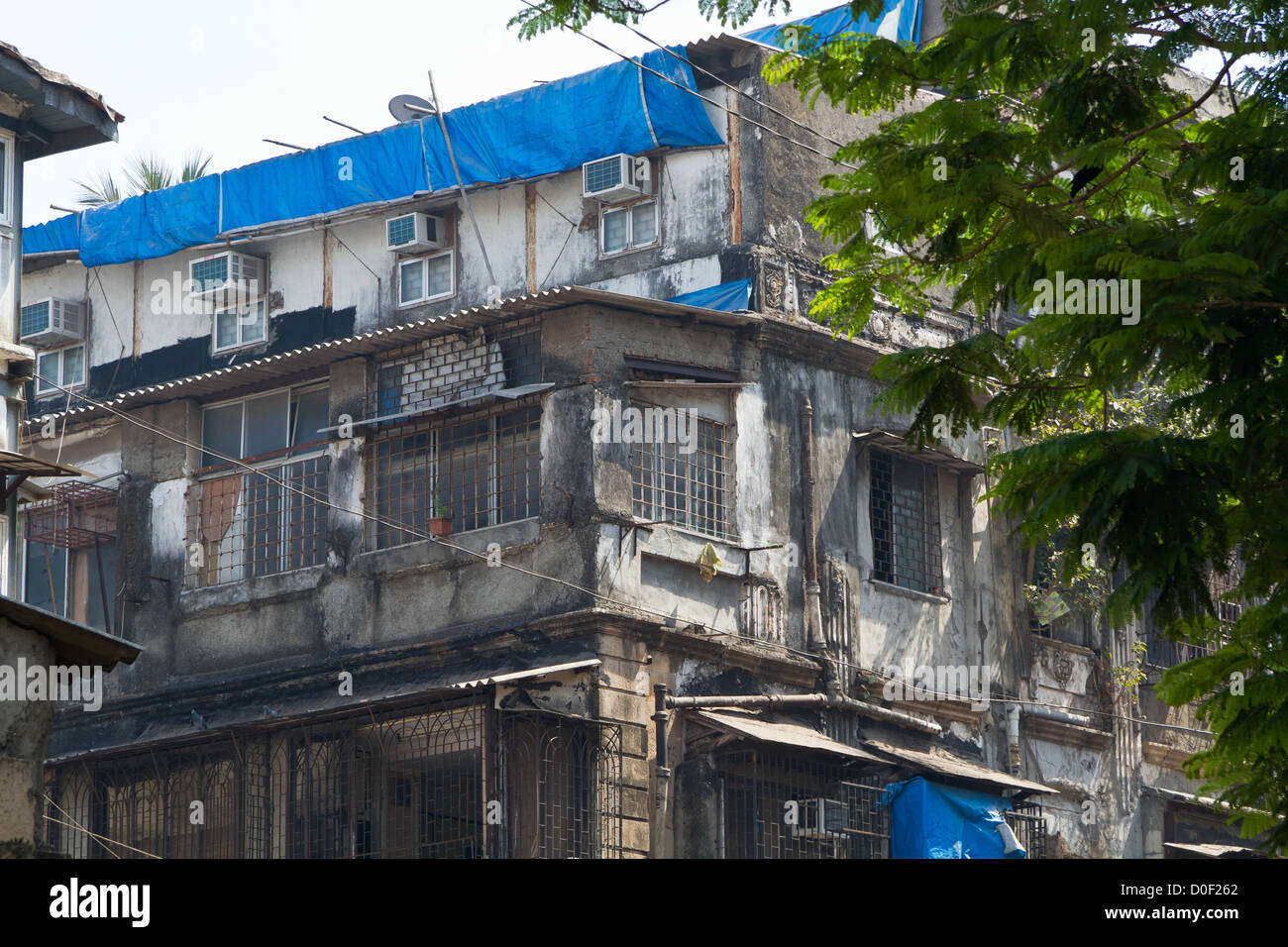 Typical House Facade in Mumbai, India Stock Photo - Alamy