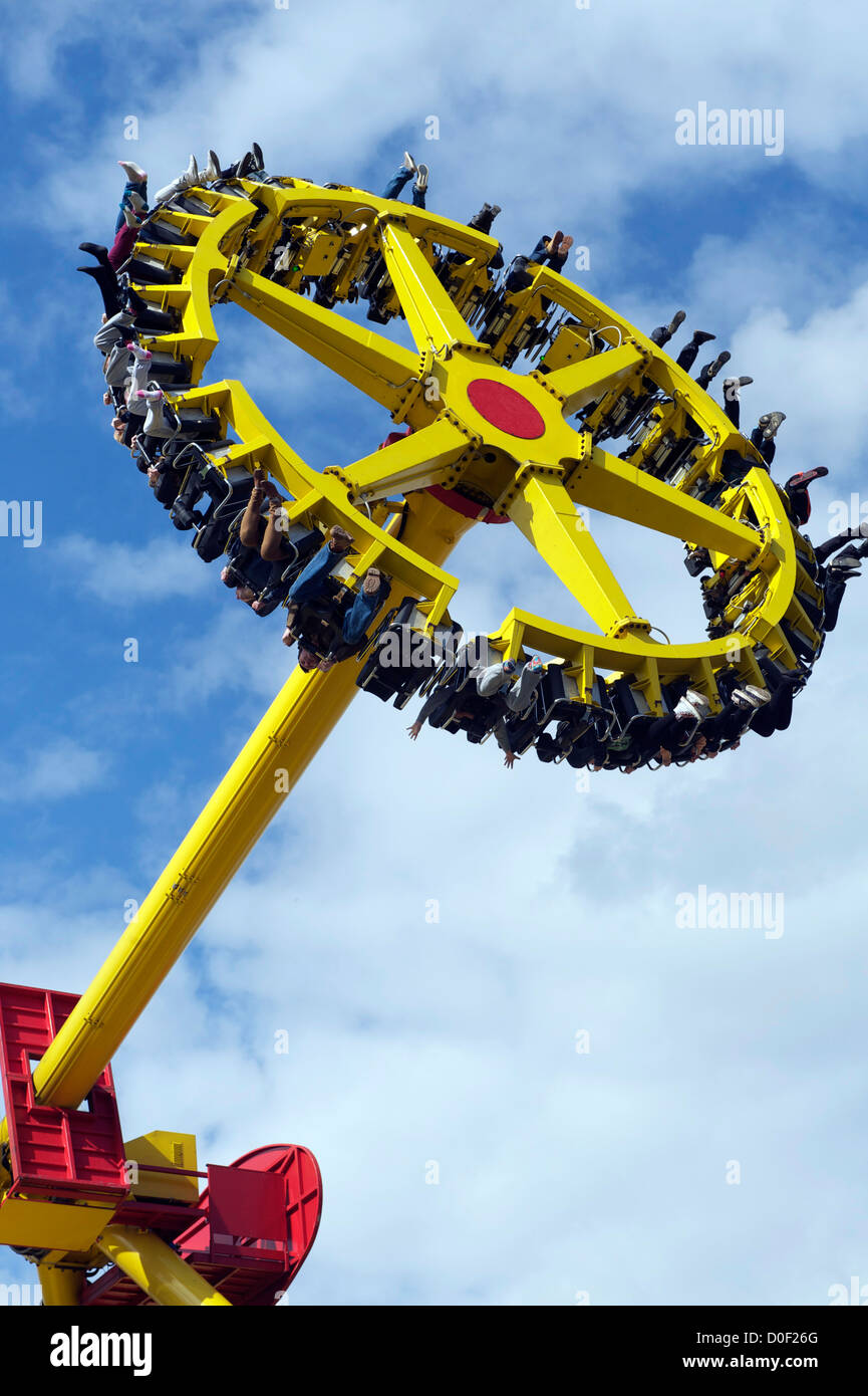 Flip flop ride at Flamingo land resort near Pickering in North ...
