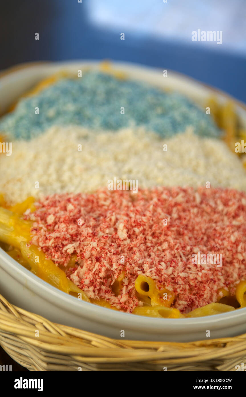 Red, white and blue macaroni and cheese. This is a Patriotic Dish ...