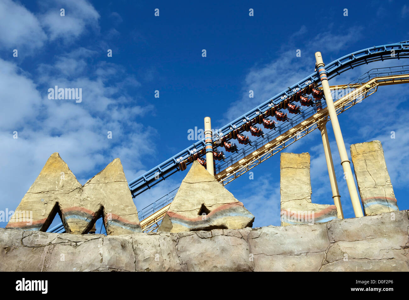 Kumali funfair ride at Flamingoland resort near Malton, North yorkshire ...