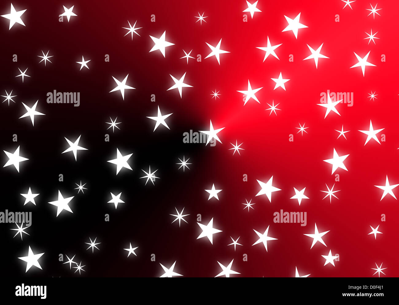 abstract red christmas background white stars Stock Photo - Alamy