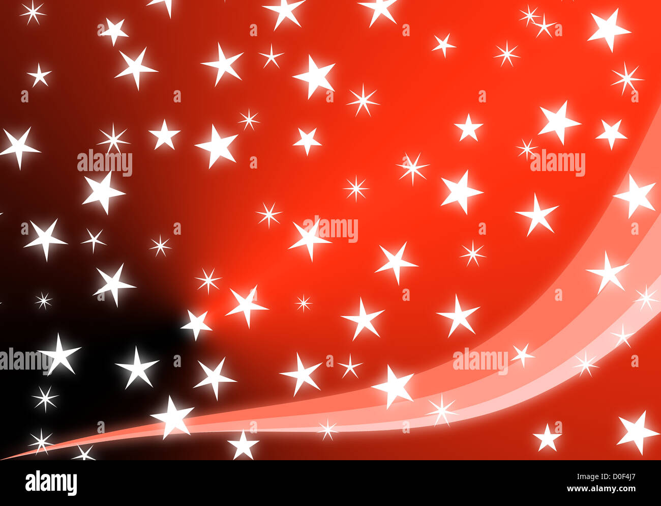 abstract red christmas background white stars Stock Photo - Alamy