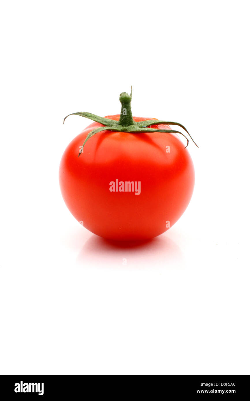 one tomato isolated on white background Stock Photo - Alamy