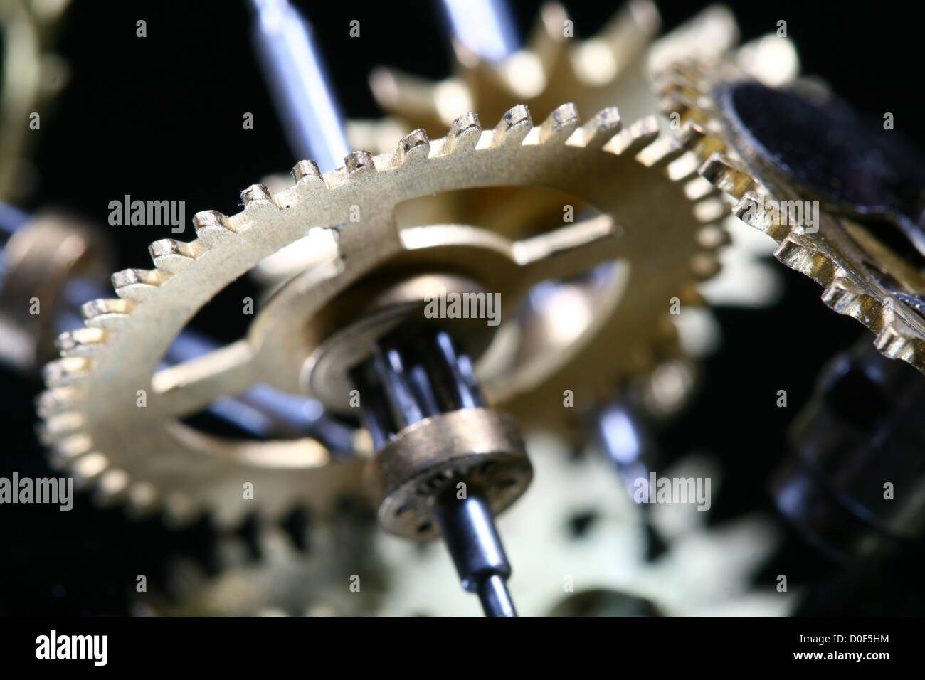macro mechanical gear background close up Stock Photo - Alamy