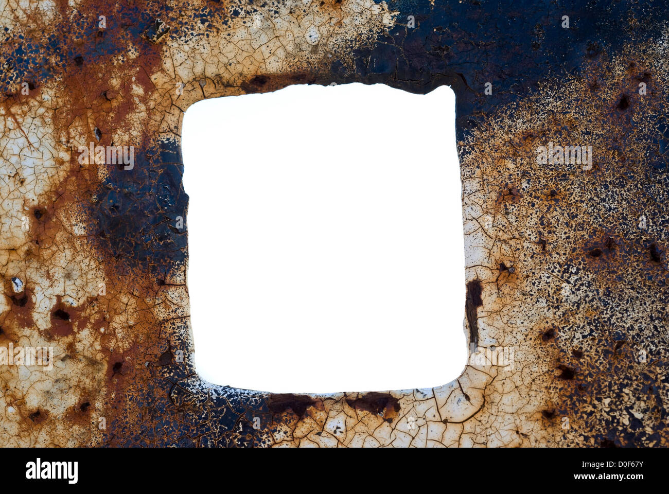 rusty metal frame Stock Photo - Alamy