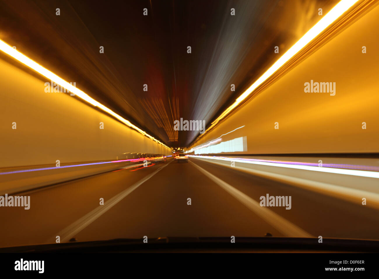 Car driving through tunnel hi-res stock photography and images - Alamy