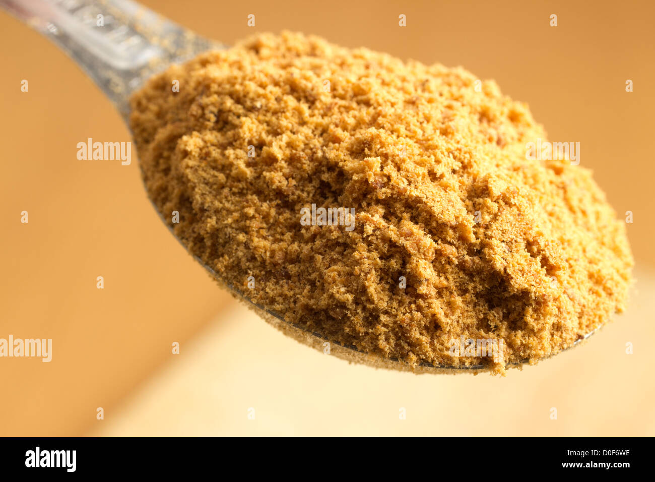 a spoonful of bottarga - Italian dried and grated mullet roe Stock ...