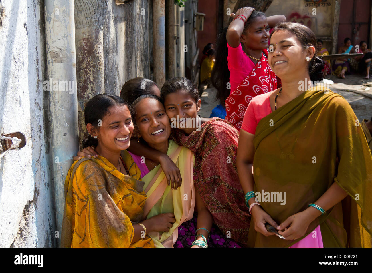 Joyful Women in Mumbai, India Stock Photo - Alamy
