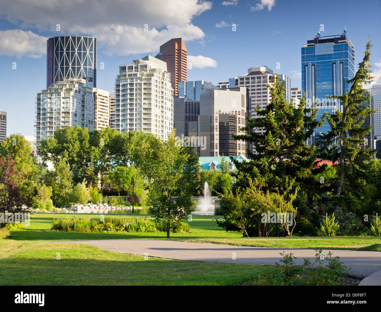 Downtown Core of modern city Stock Photo - Alamy