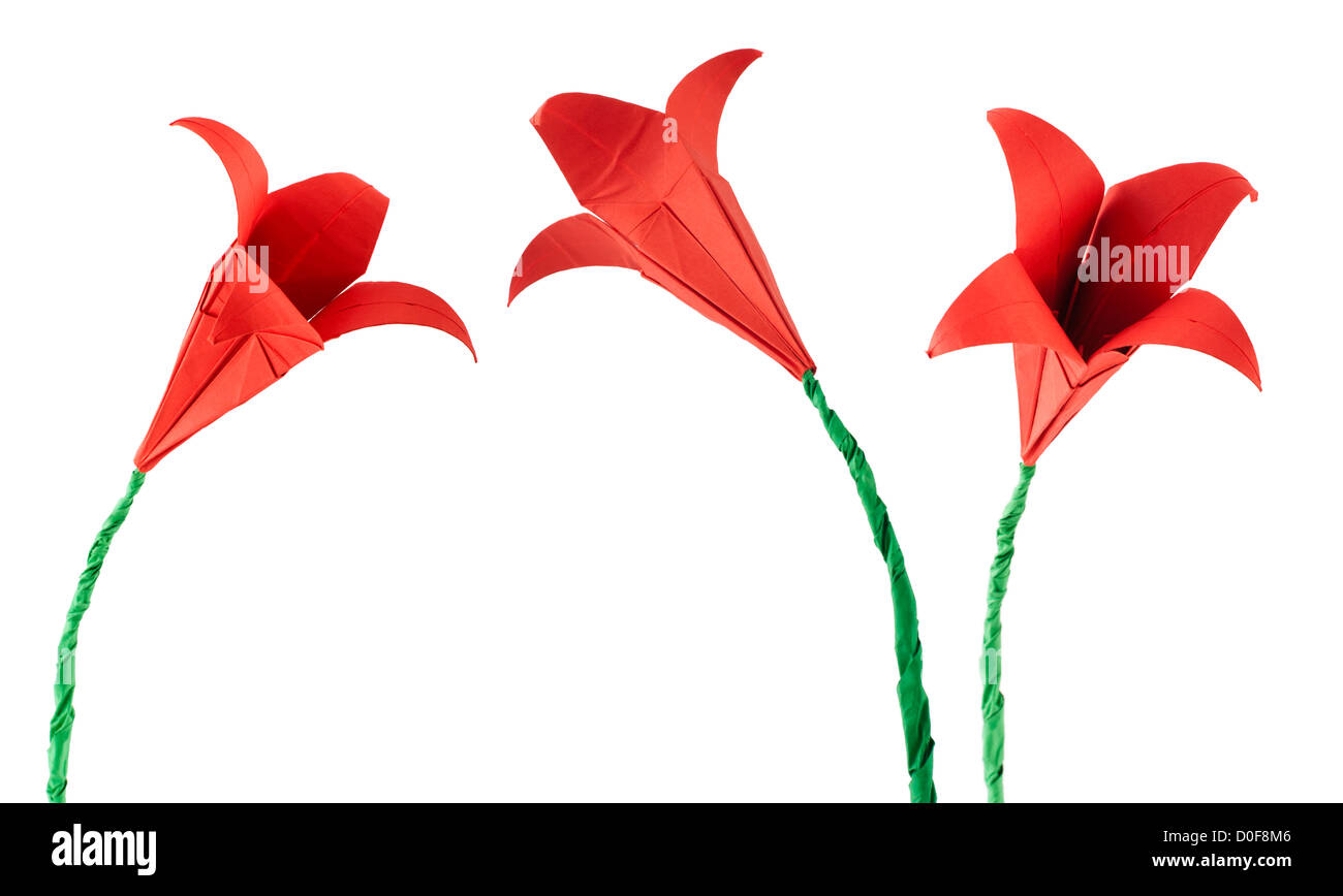Red origami hi-res stock photography and images - Alamy