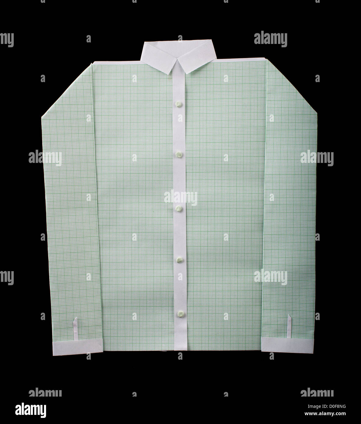 Isolated paper made white shirt.Folded origami style Stock Photo - Alamy