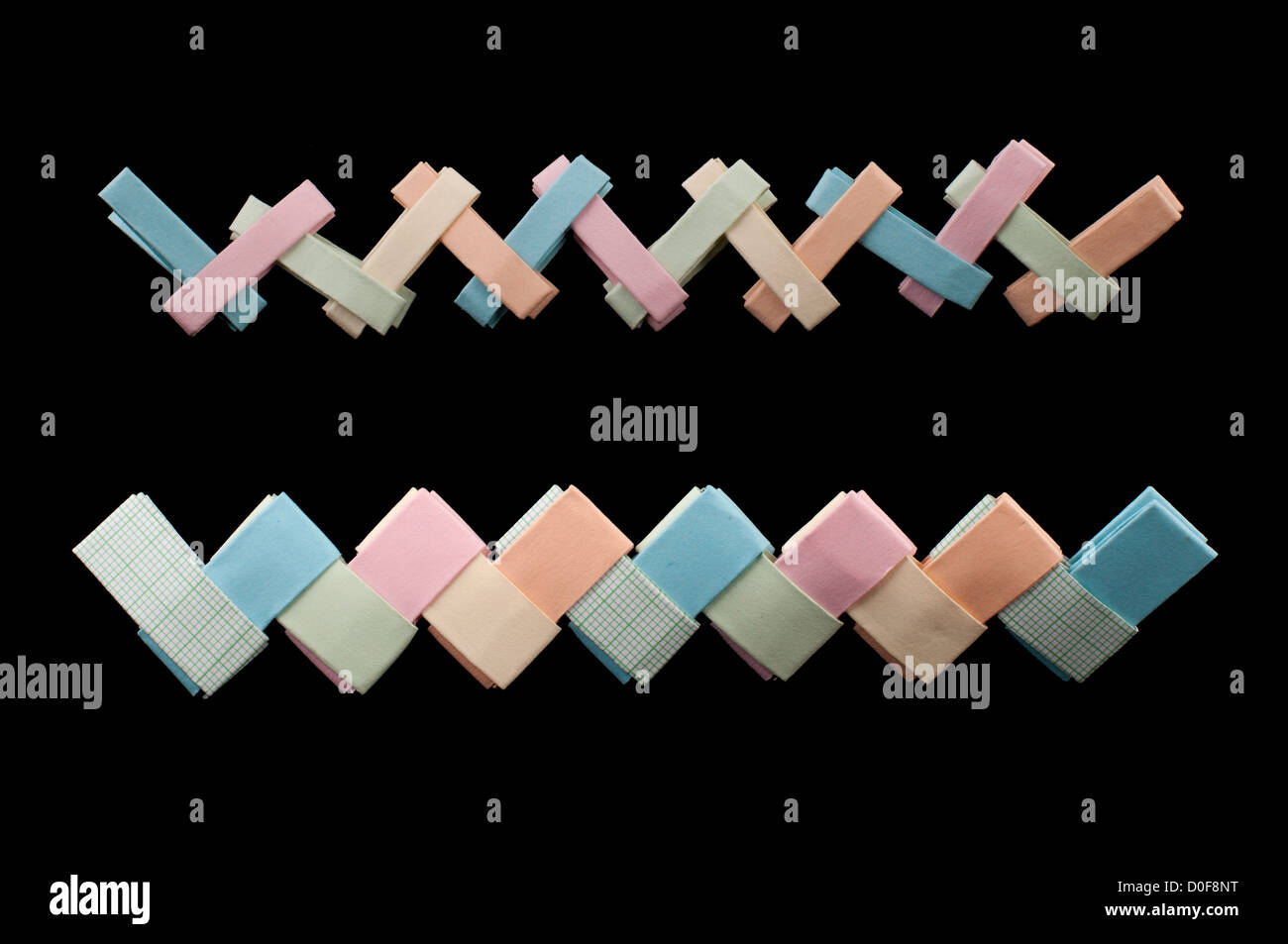 Fence made of paper. Folded origami style Stock Photo - Alamy