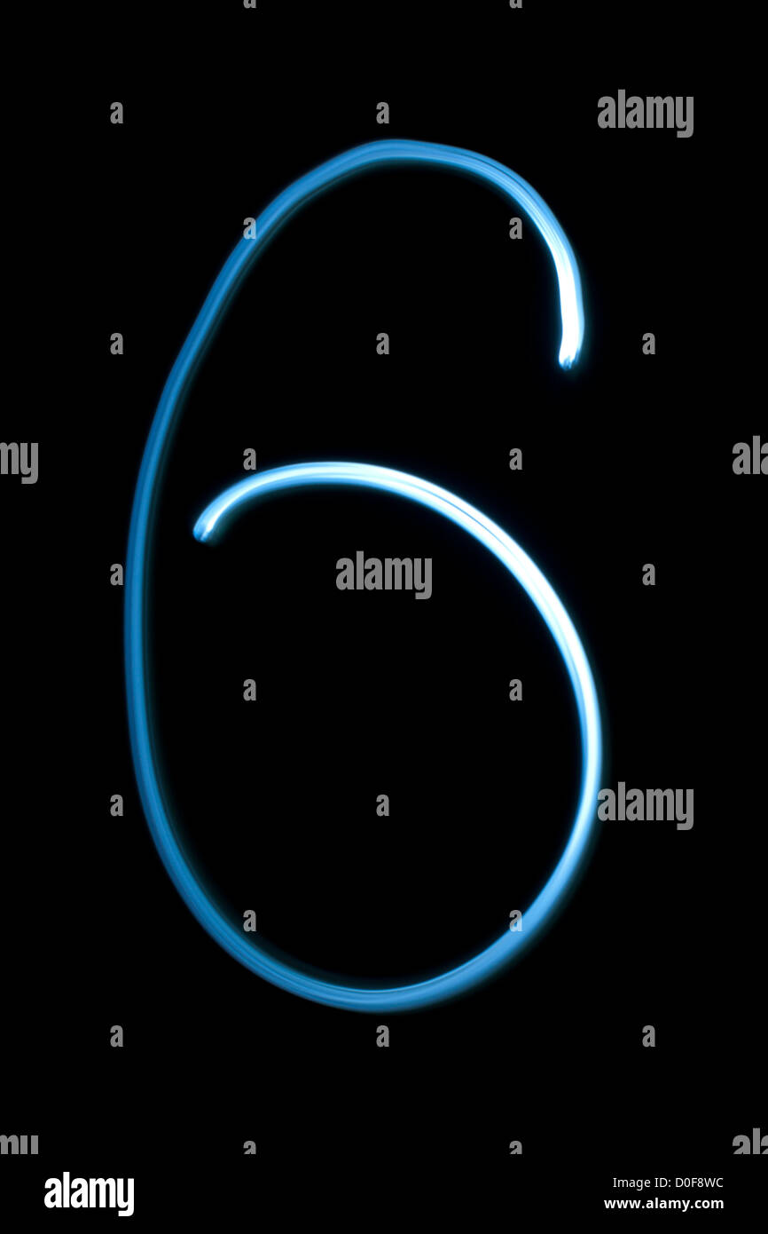 Number six digital symbol hi-res stock photography and images - Alamy