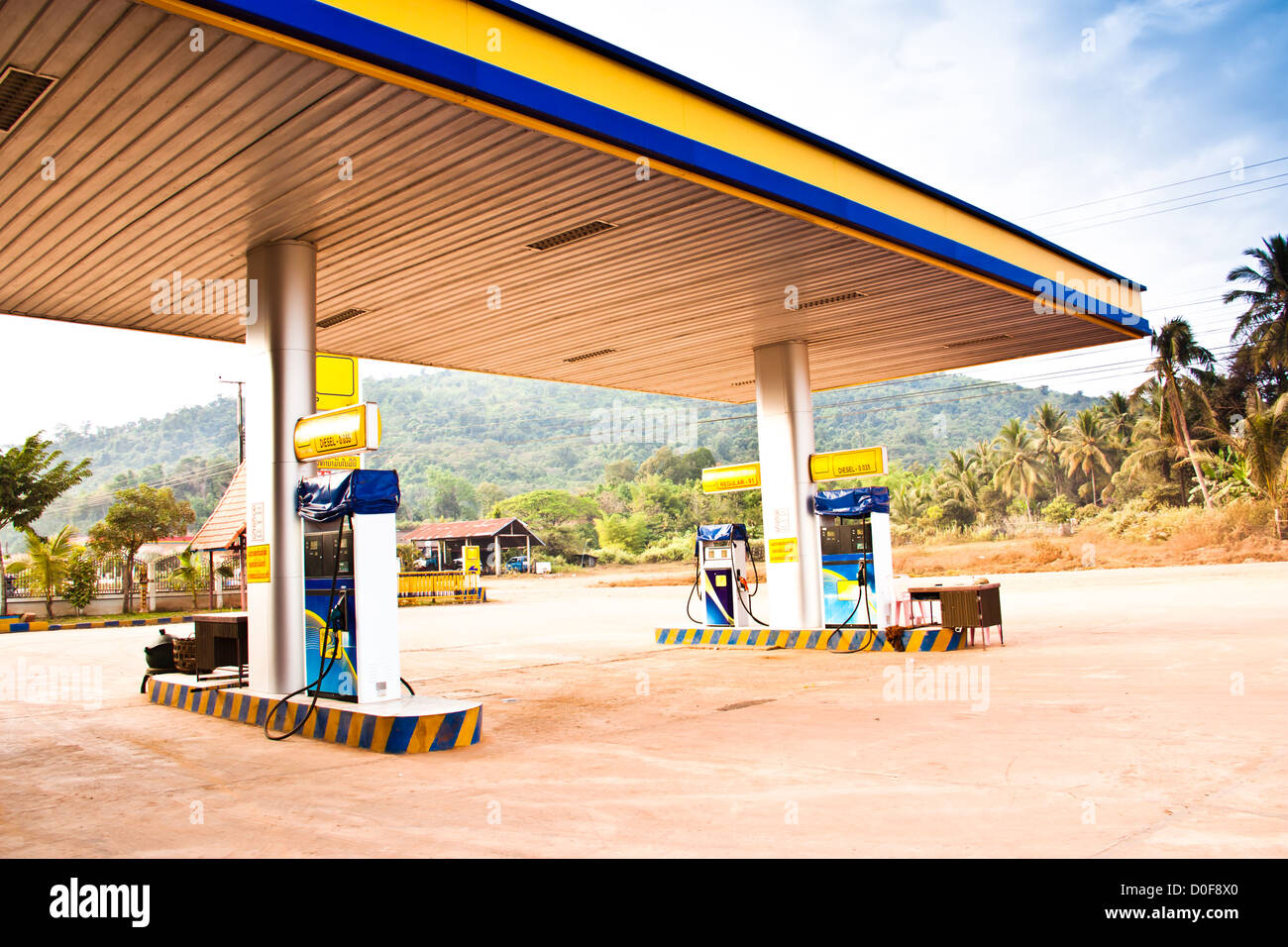 Empty petrol stations hi-res stock photography and images - Alamy