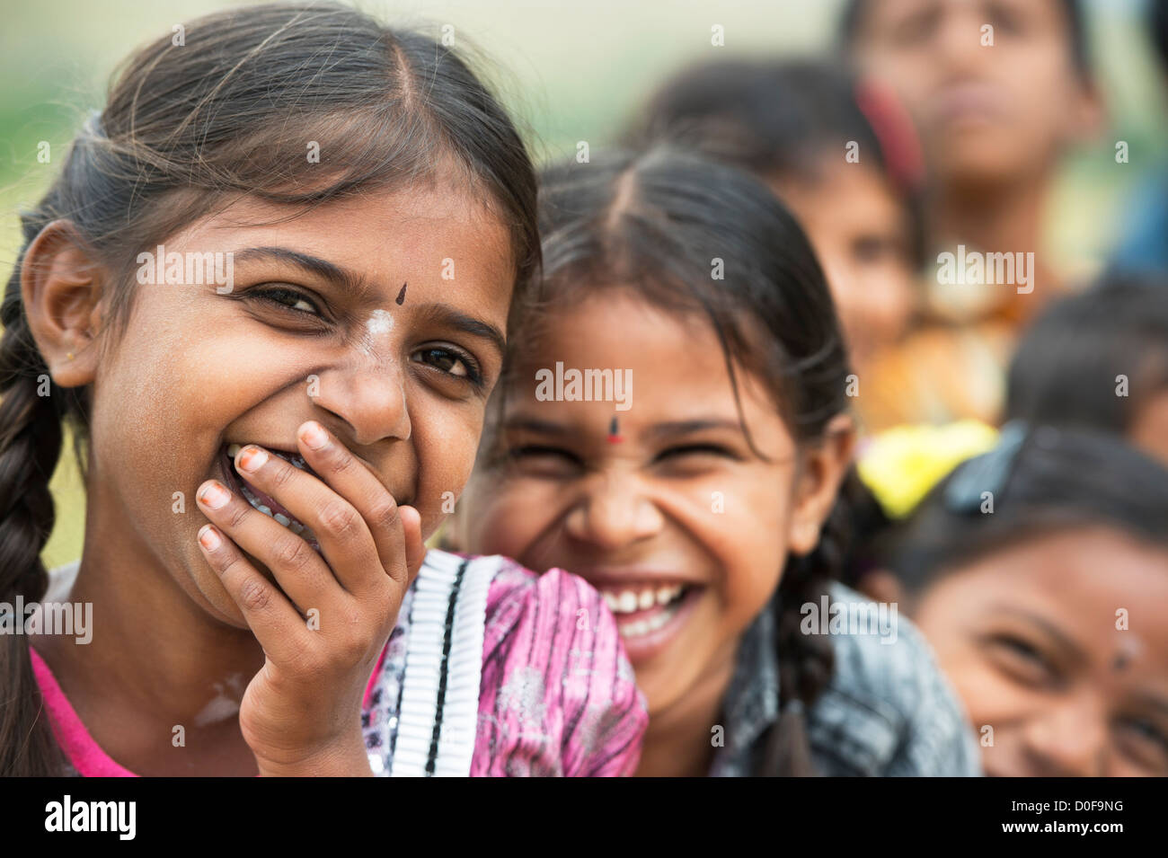 Smiling faces of indian children hi-res stock photography and images ...