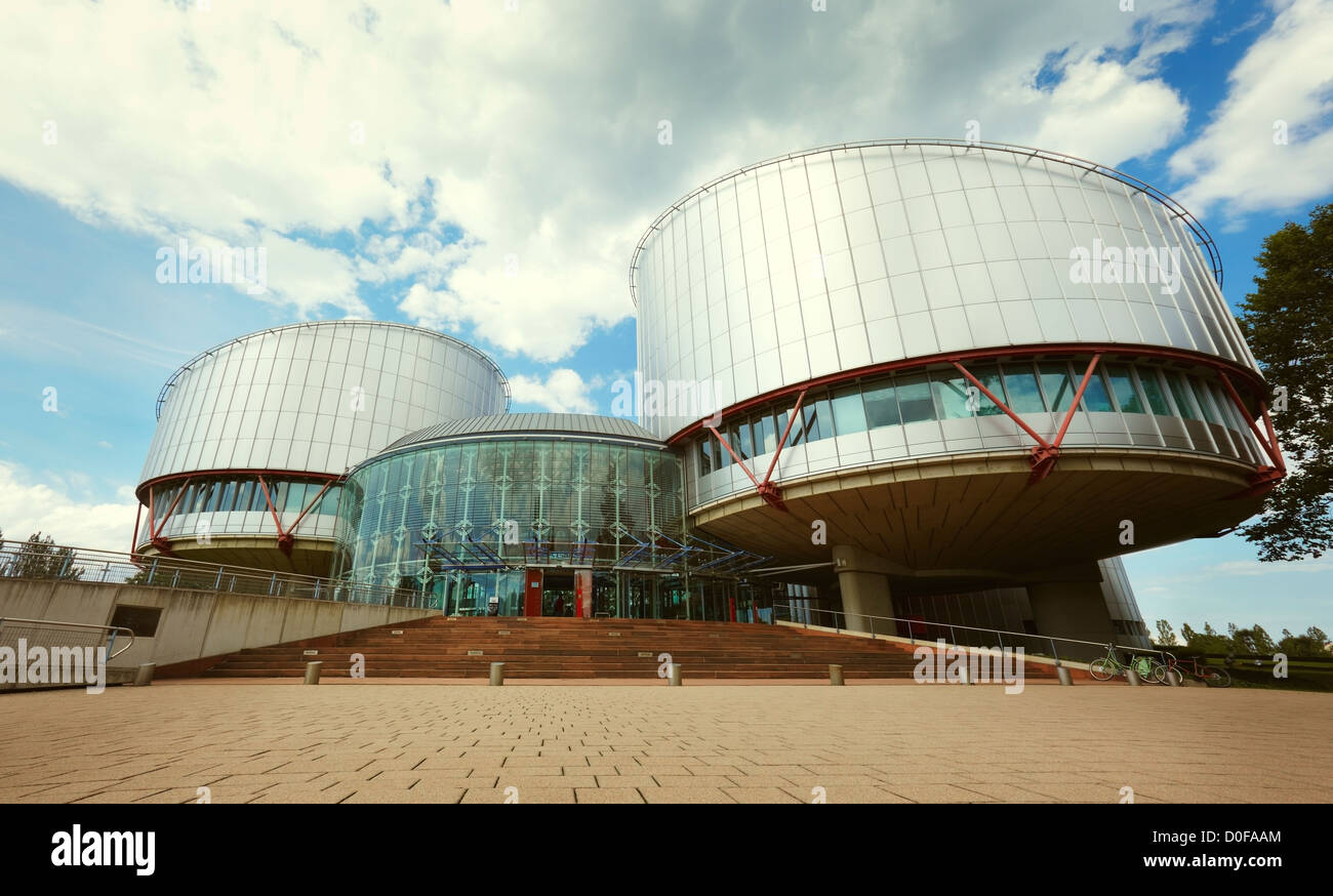 European Court of Human Rights building, Strasbourg, Alsace, France ...