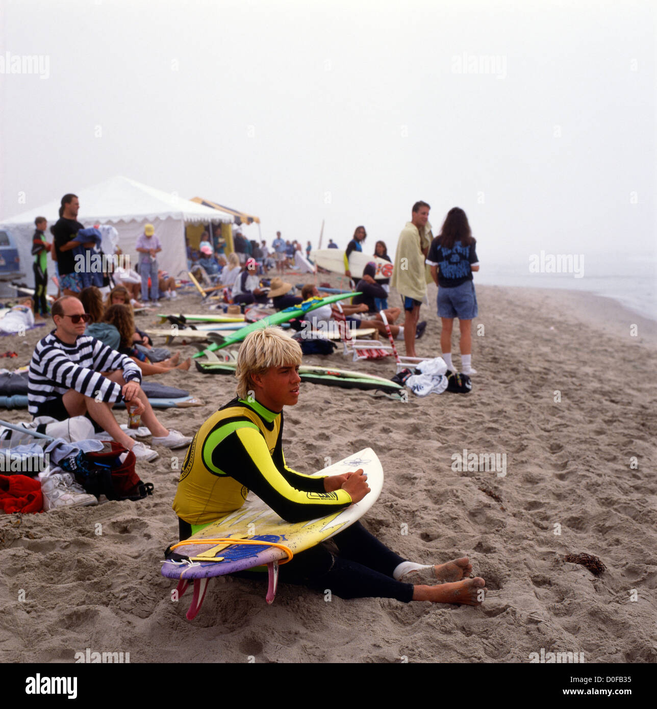 Beach 1980s hi-res stock photography and images - Alamy
