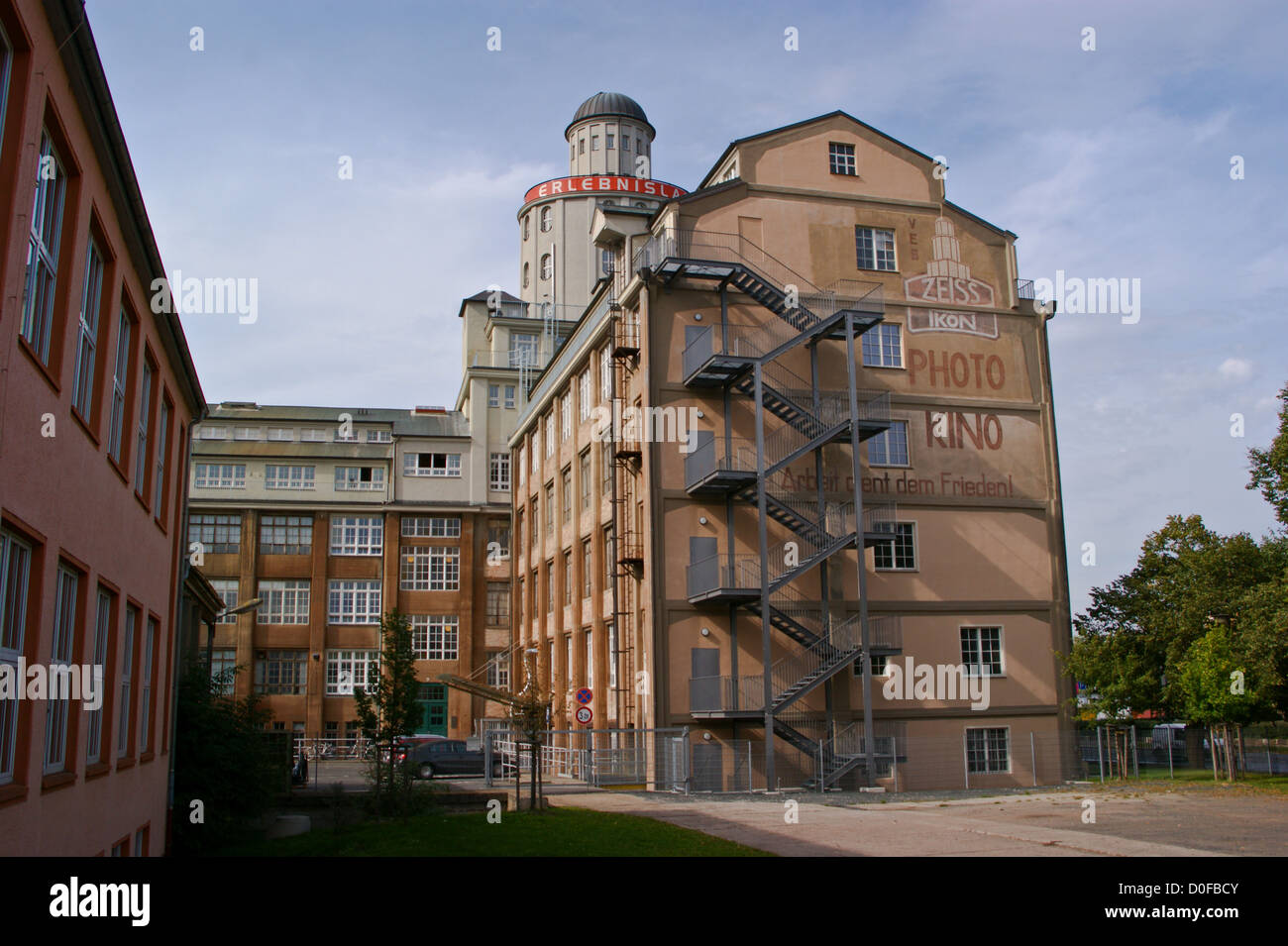 Former Ernemann Pentacon camera factory, Ernemannturm, by Hogg and ...