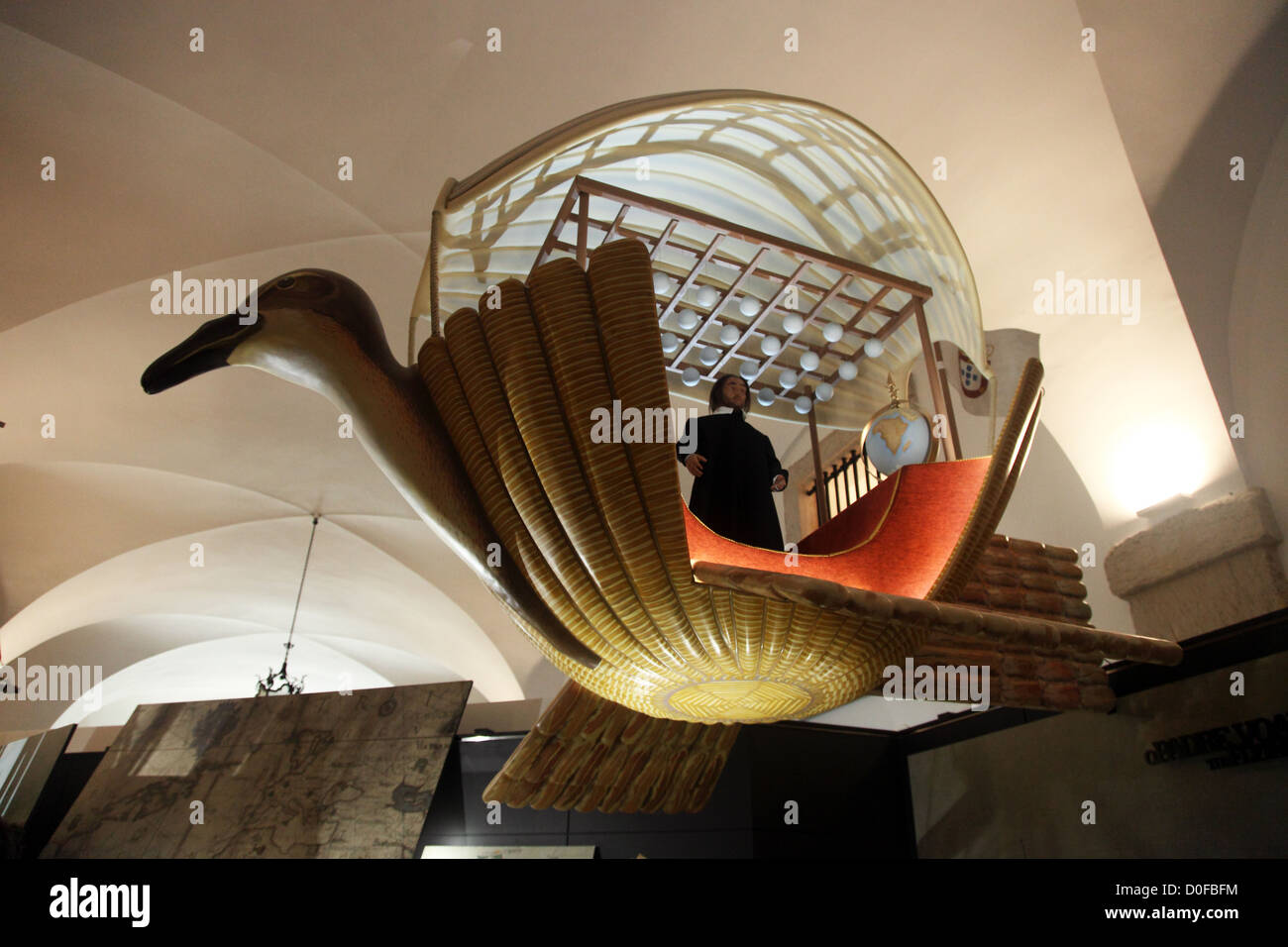 Exhibit in the Lisboa Story Centre, The Passarola, Bartholomew Gusmao's ...