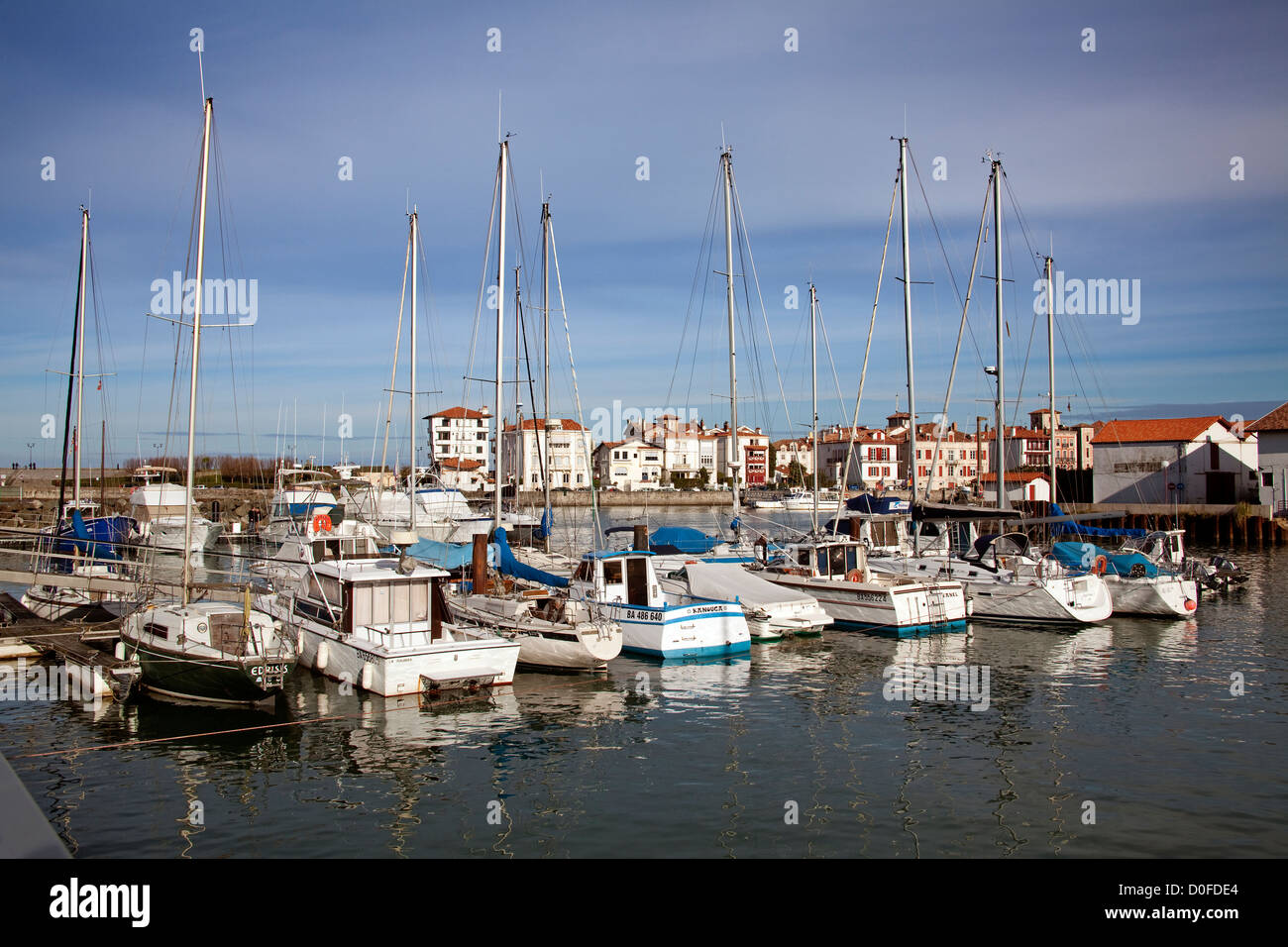 Ciboure Port and St Jean de Luz French Basque country France Puerto de ...