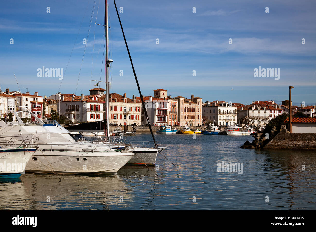 Ciboure Port and St Jean de Luz French Basque country France Puerto de ...