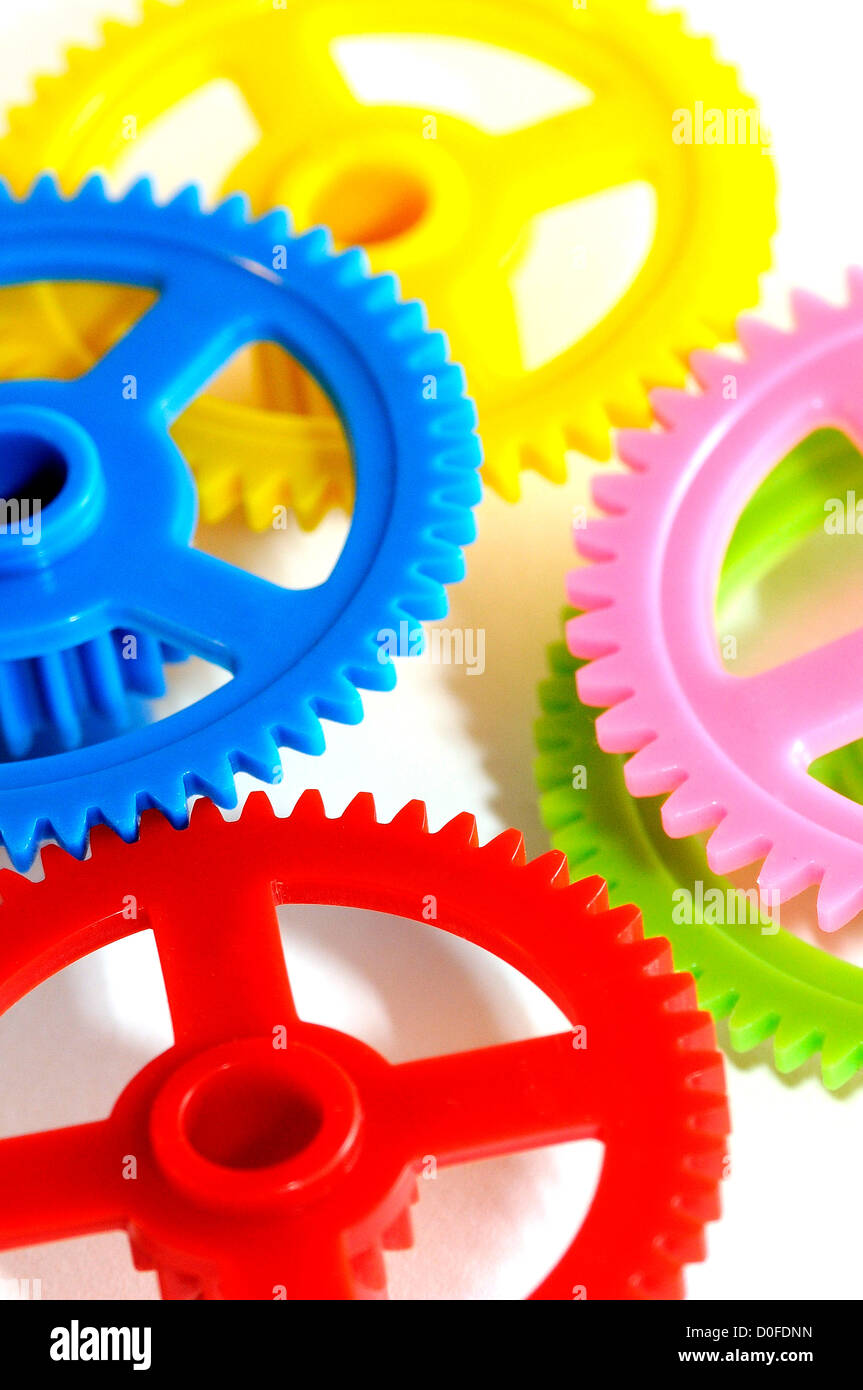 gearing colored, merger, mechanism, gears Stock Photo - Alamy