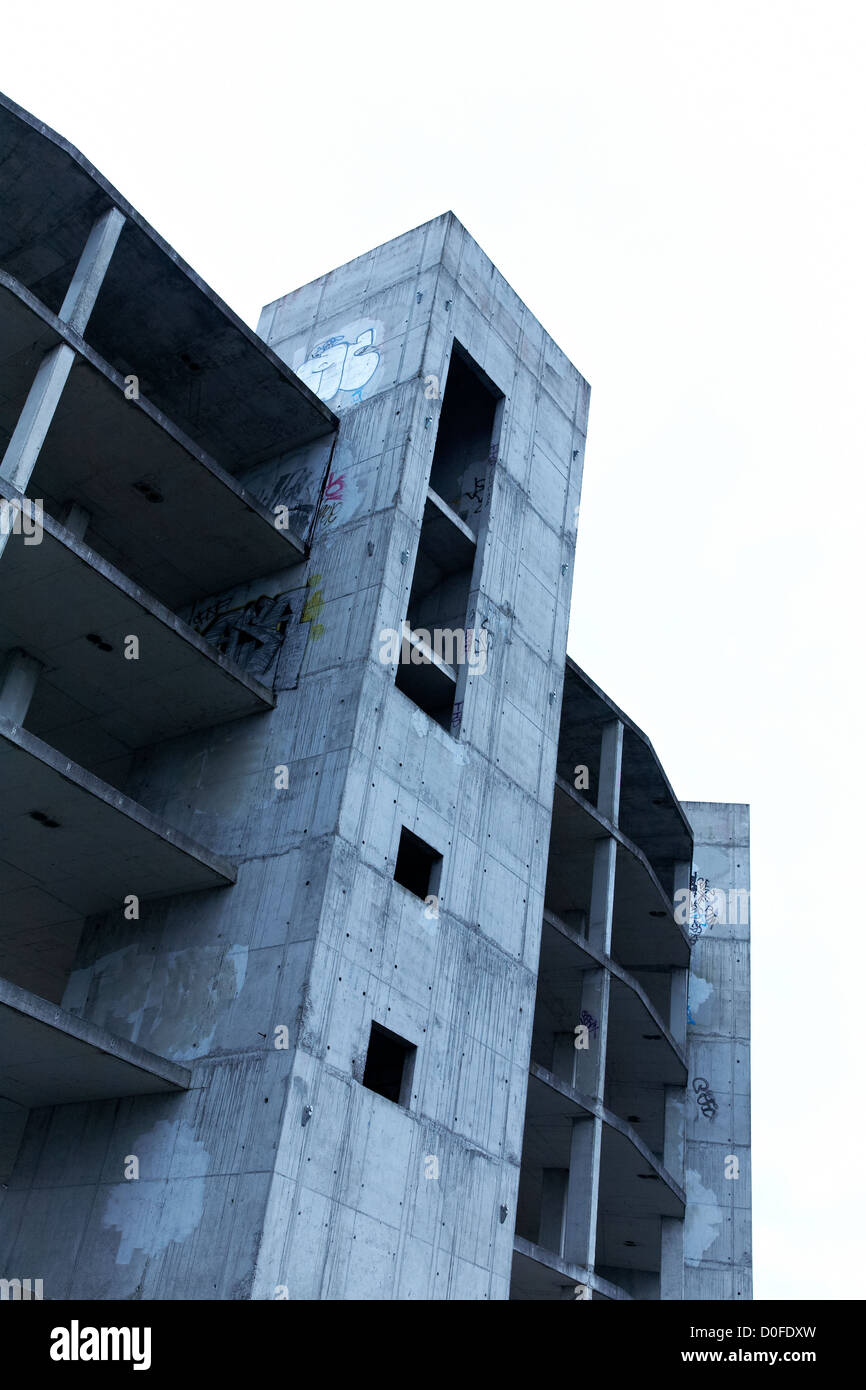 Abandoned building site in Manchester UK Stock Photo - Alamy