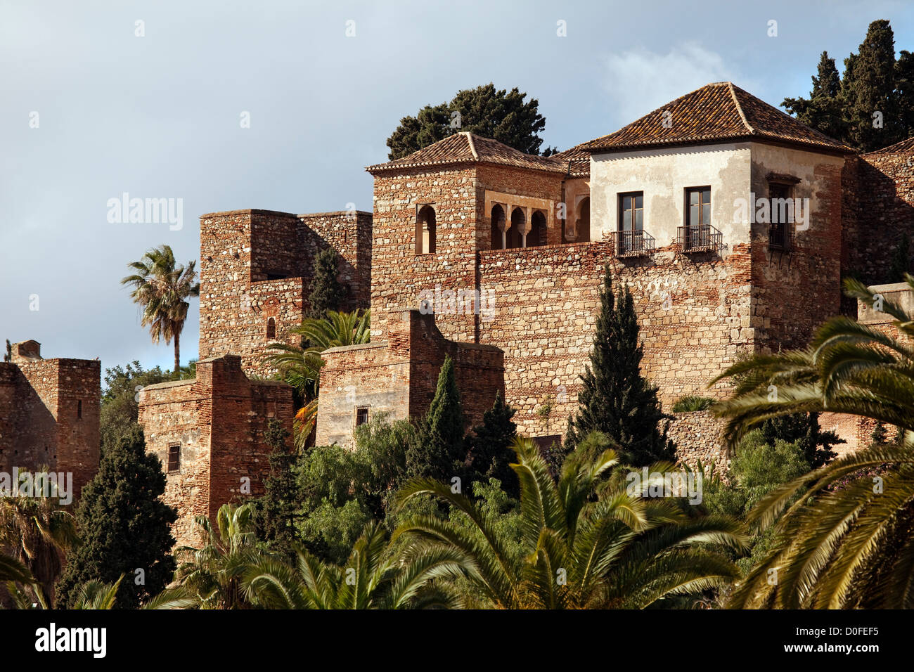 Monumental set of the Alcazaba of Malaga Andalusia Spain Conjunto ...