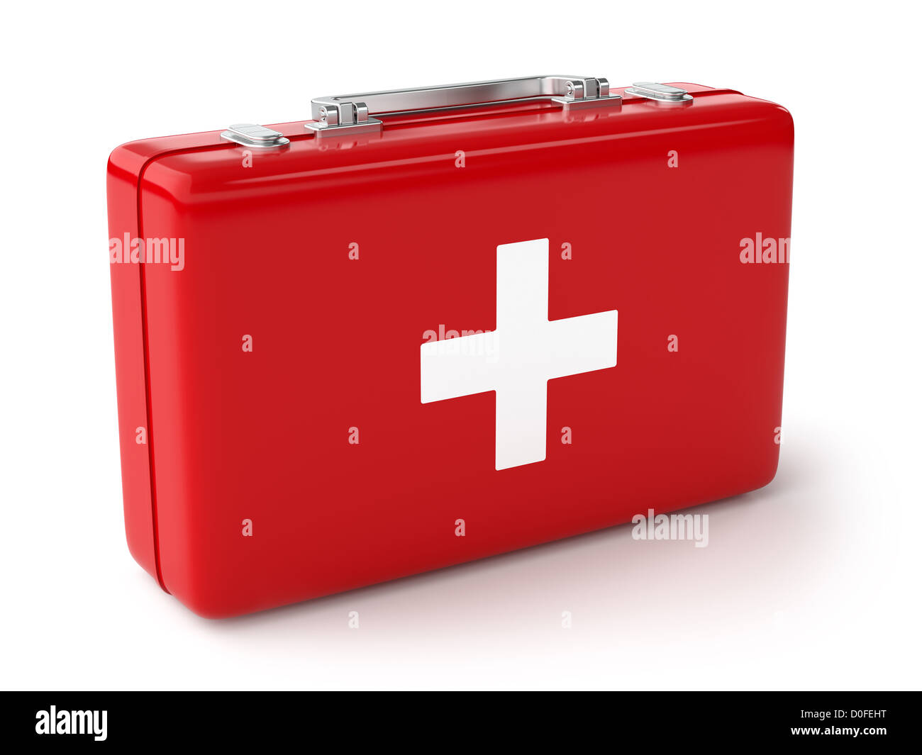 3d illustration of first aid kit. Isolated on white background Stock ...