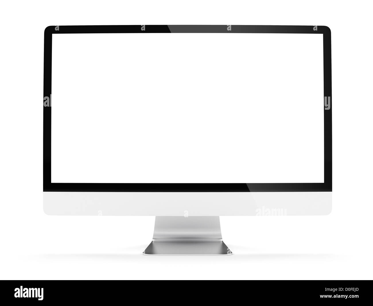 3d illustration of computer screen isolated Stock Photo - Alamy