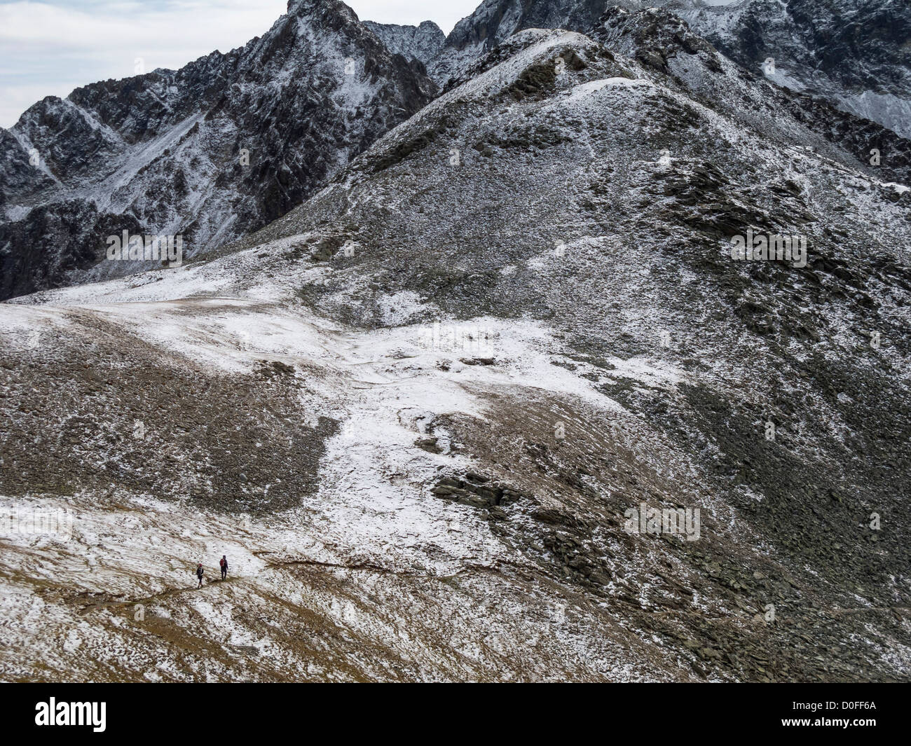 Two Hikers in the German Alps (Bavaria/Hochplatte Stock Photo - Alamy