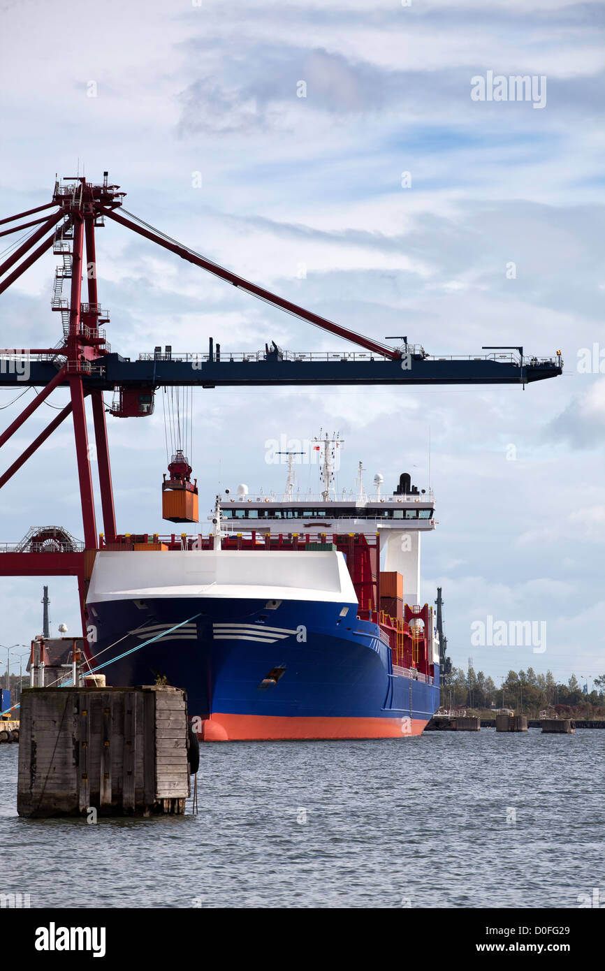 Container Ship. Port of Gdansk, Poland Stock Photo - Alamy