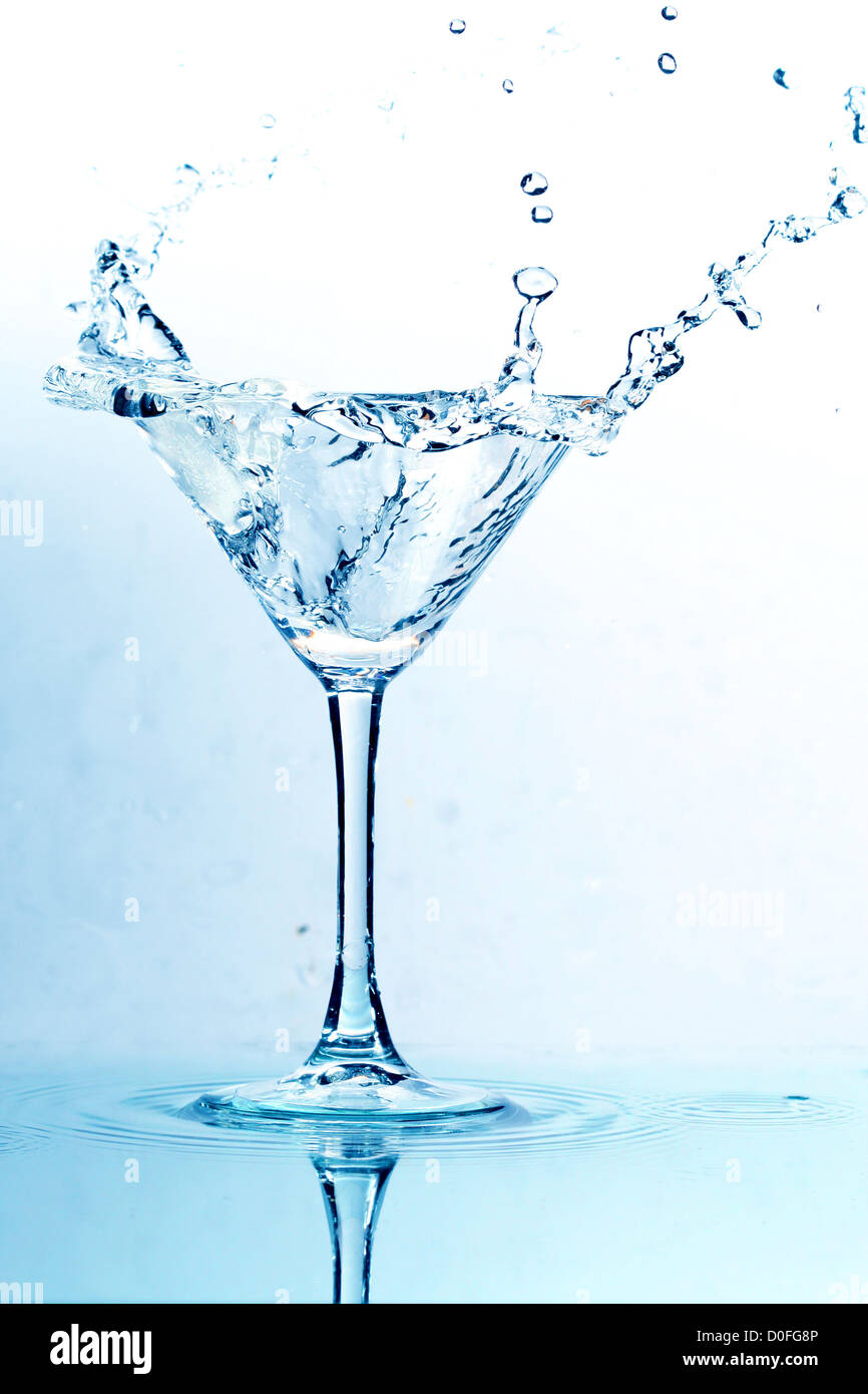 coctail splash on white background close up Stock Photo - Alamy