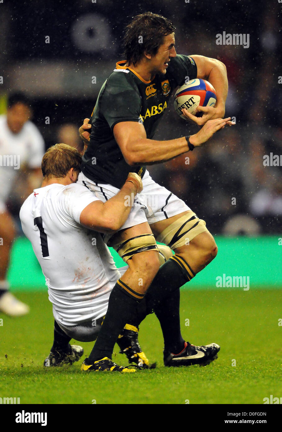 ALEX CORBISIERO & EBEN ETZEBET ENGLAND V SOUTH AFRICA TWICKENHAM LONDON ...