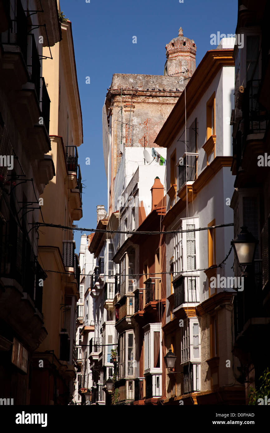 Historic Centre Street Cadiz Andalusia Spain Calle Centro histórico ...